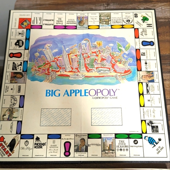 Games | Rare Vintage 1989 Big Appleopoly Nyc Manhattan Board Game ...